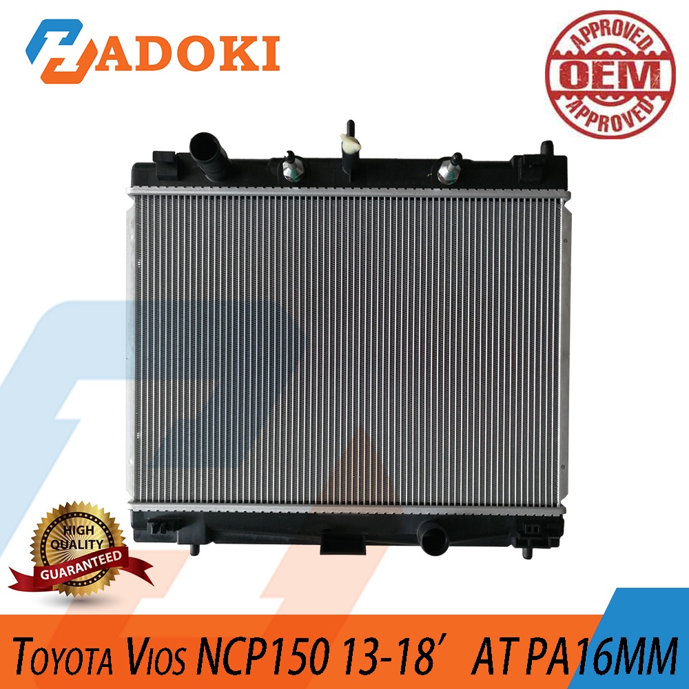 OEM HIGH QUALITY RADIATOR ASSY TOYOTA NCP150 13-18' AUTO PA16MM ...