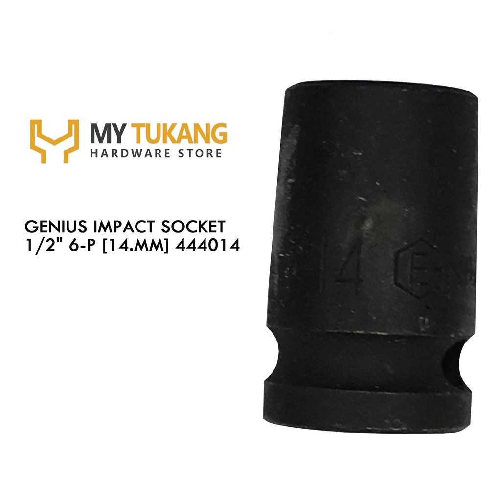 GENIUS IMPACT SOCKET 1/2" 6-P [14.MM] 444014 | Shopee Malaysia