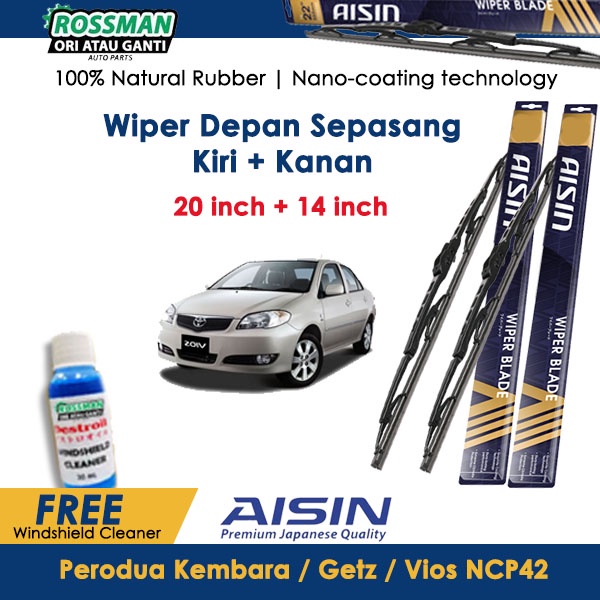 AISIN Wiper Set For Perodua Kembara / Getz / Vios NCP42 | Shopee Malaysia