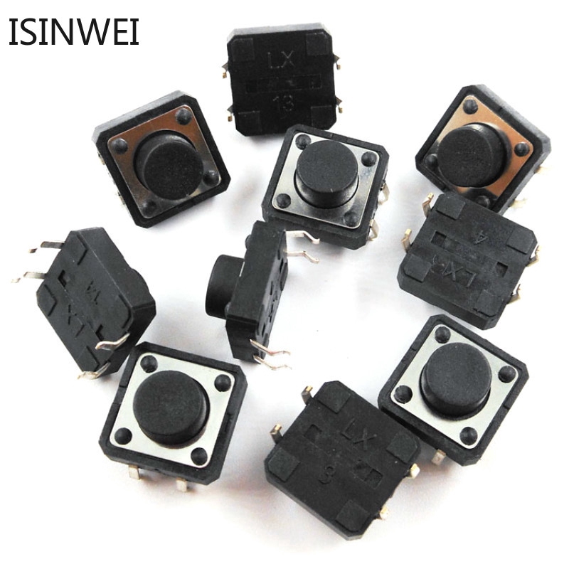 20pcs 12*12*6.5mm DIP-4 Micro Switch 12x12x6.5 Push Button Switch Tact ...