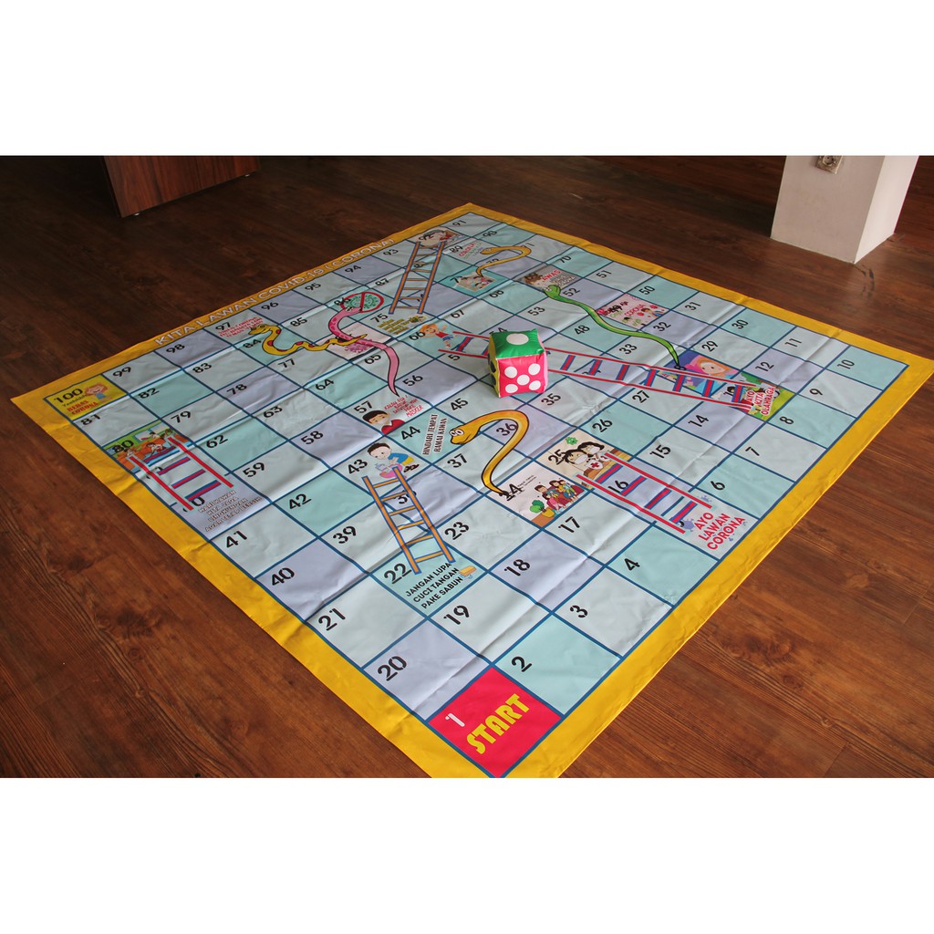 Giant Snakes and Ladders Game + Dice | Shopee Malaysia