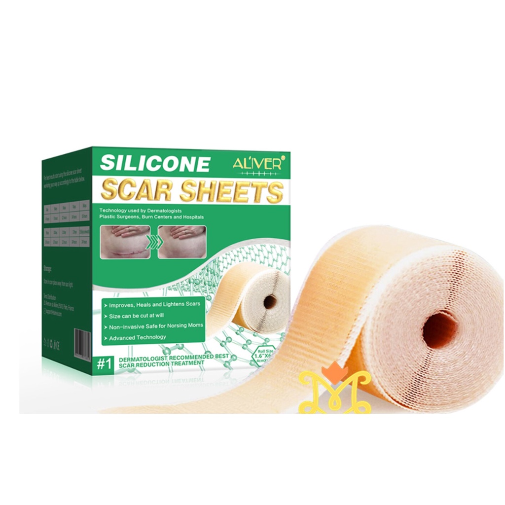 Aliver Silicone Scar Sheets Tape (4cm x 1.5m)/ Elaimei Silicone Scar ...