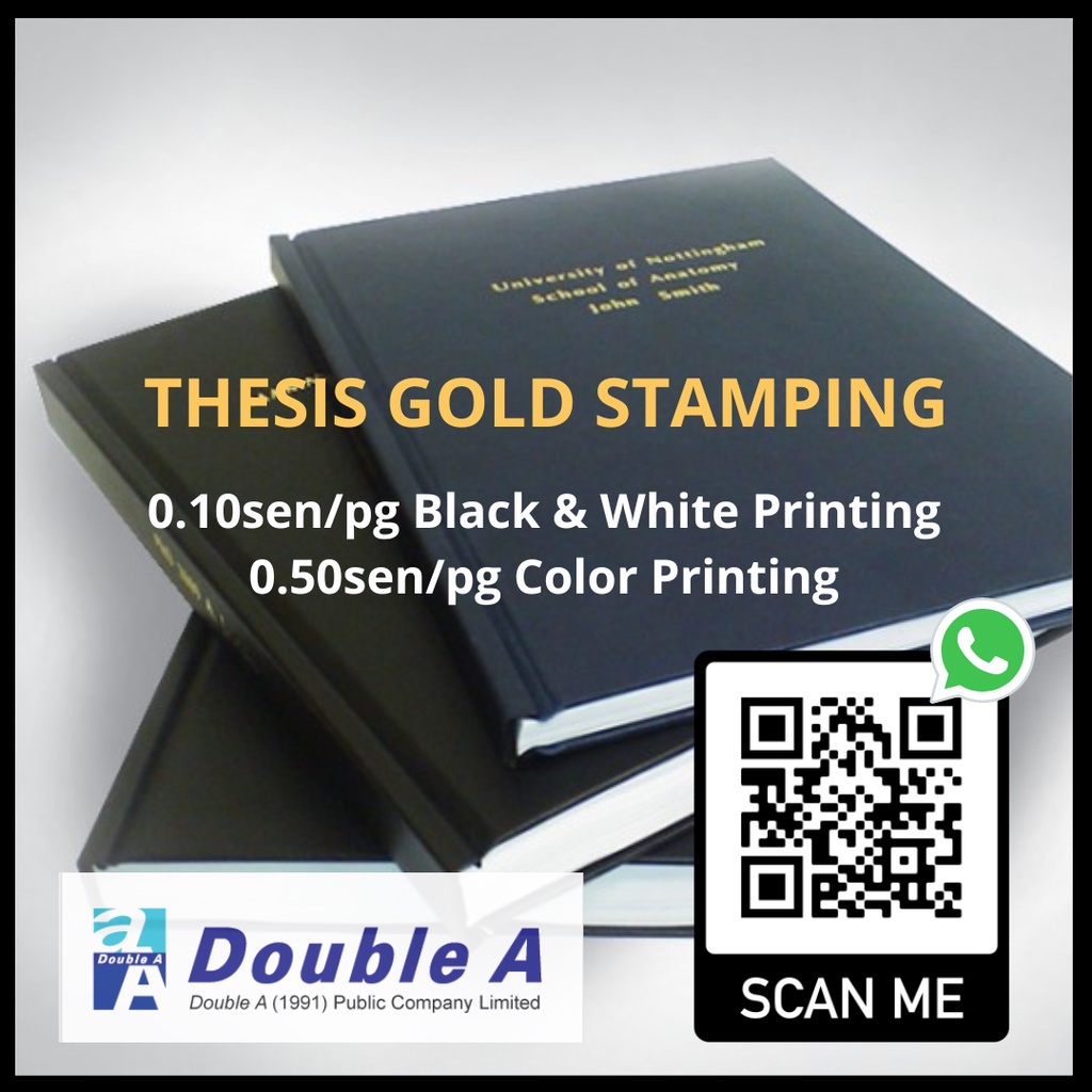 (0.10sen/Page) Thesis Printing Service - 80gsm Single Sided [Double-A ...
