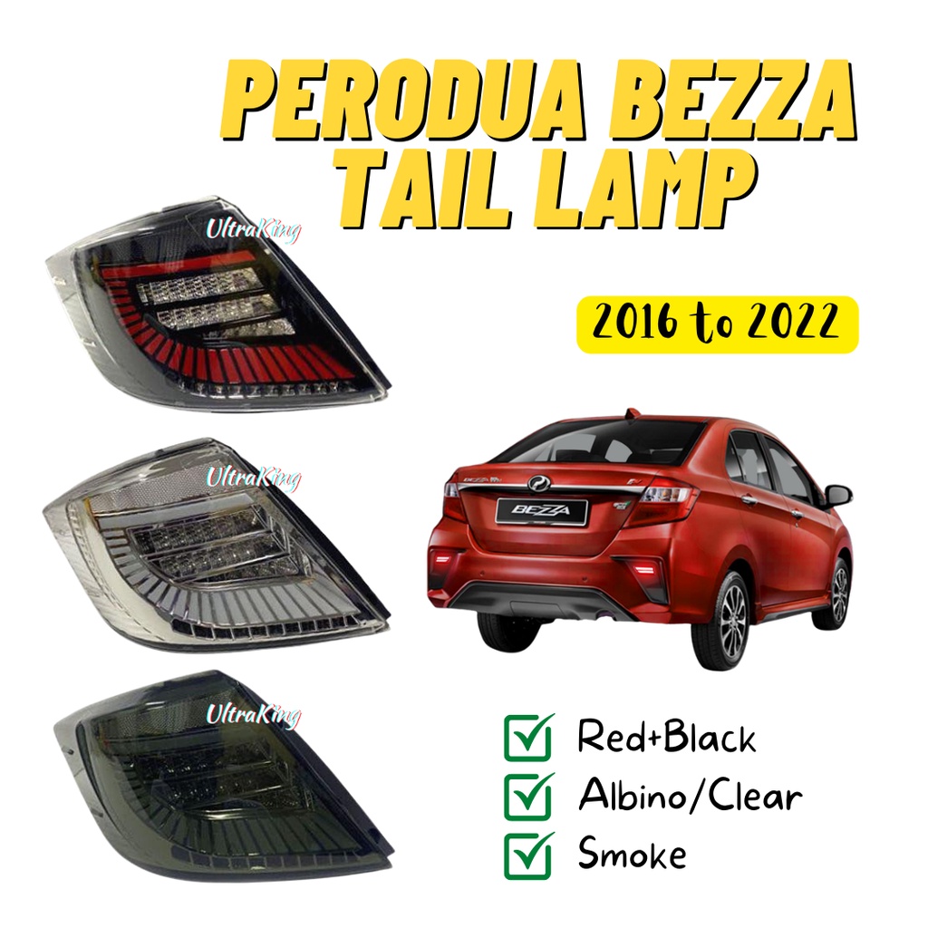 Perodua Bezza 2016-2022 Dragon Scale Tail Lamp LED Light With Running ...