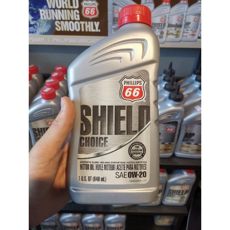 Phillips 66 Shield Choice 0w20 Semi Synthetic 946ml Engine Oil Perodua ...