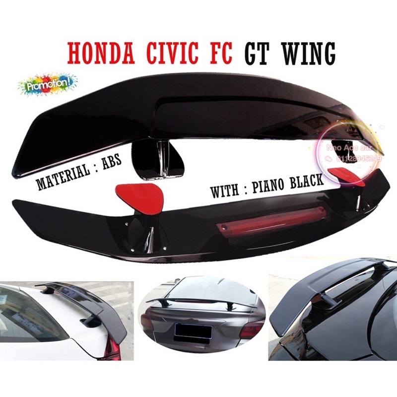 Universal GT Wing Spoiler Sedan Car Wira Waja Blm Flx Saga VVT VIOS ...