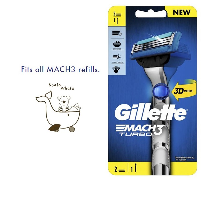Gillette Mach3 Mach 3 Turbo 3D 2s Razor Shaver (Original) | Shopee Malaysia