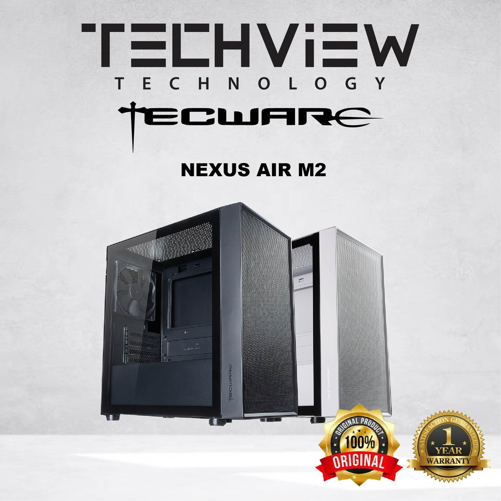 TECWARE NEXUS AIR M2 TG [PC TOWER / BLACK COLOR] | Shopee Malaysia