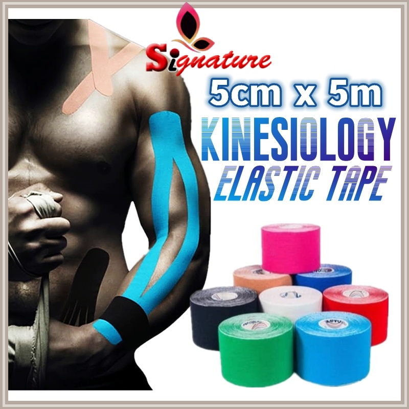 Kinesiology Sport Elastic Tape Physio Strapping Muscle Tape 5cm x 5m ...