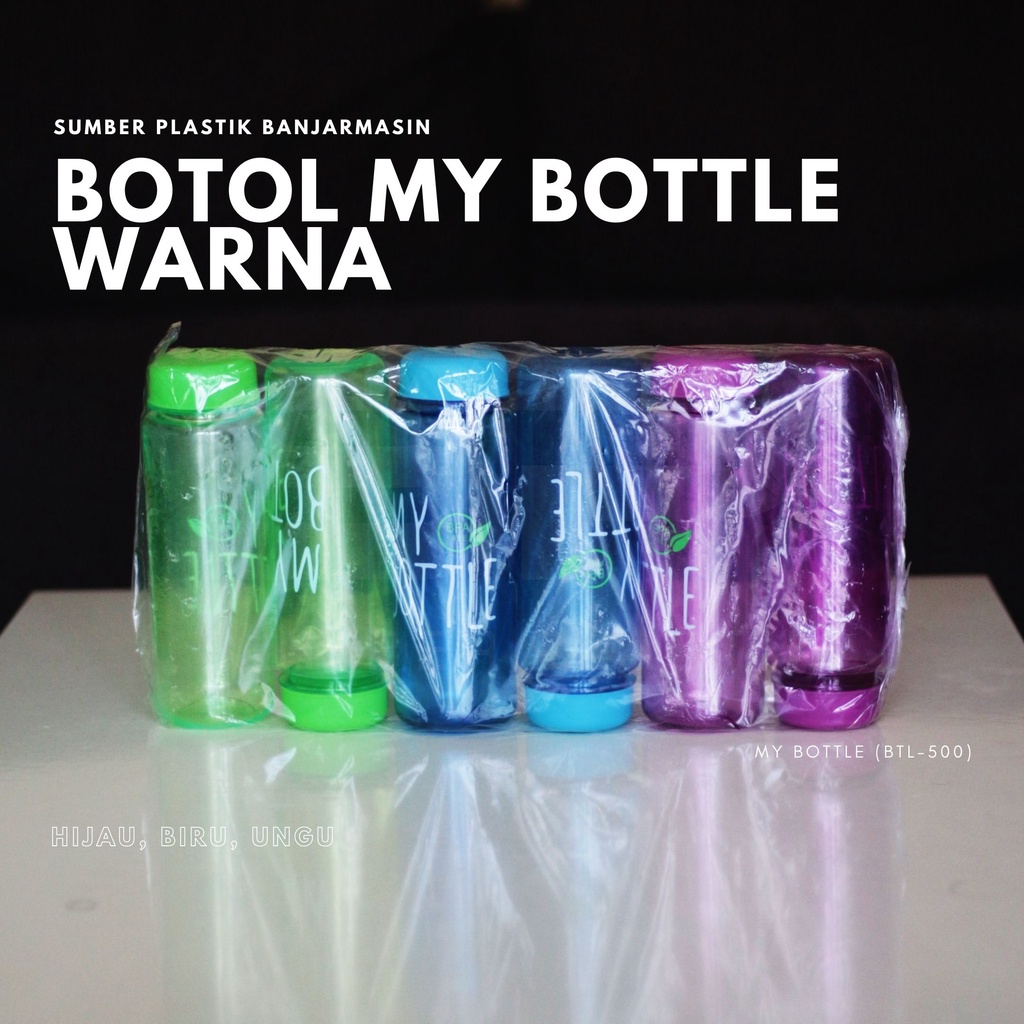 My Bottle Color BTL500 Plastic Drinking Water Container (Unit) | Shopee ...