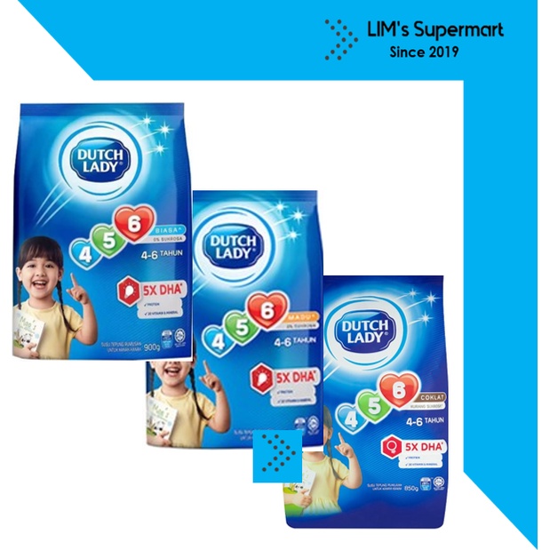 Dutch lady 850g 456 - plain / honey / chocolate | Shopee Malaysia