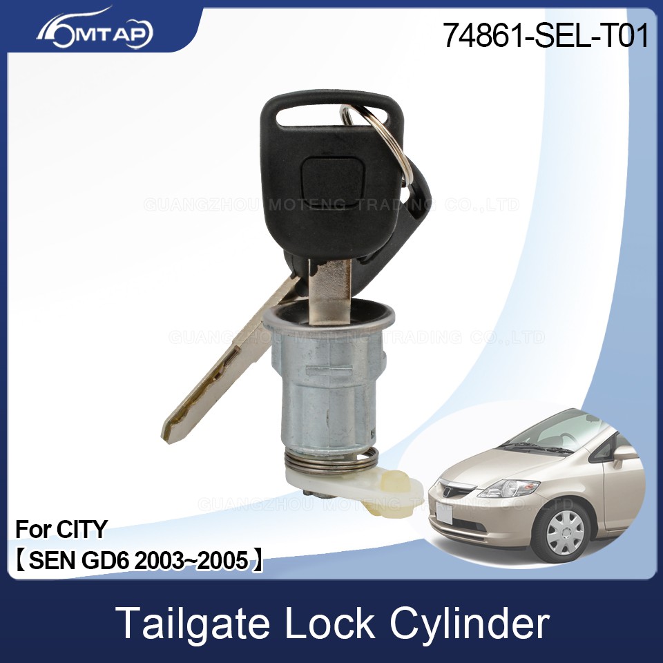 MTAP Tailgate Lock Cylinder Trunk Lid Door Lock Cylinder For HONDA CITY ...
