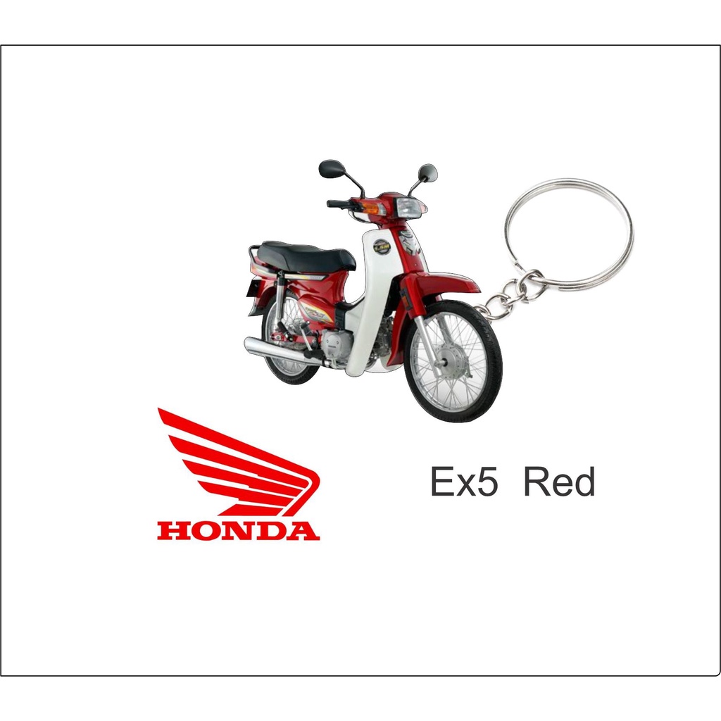 honda ex5 red keychain 2d ex5 merah | Shopee Malaysia