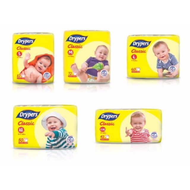 Drypers Classic Family Pack S / M / L / XL /XXL | Shopee Malaysia