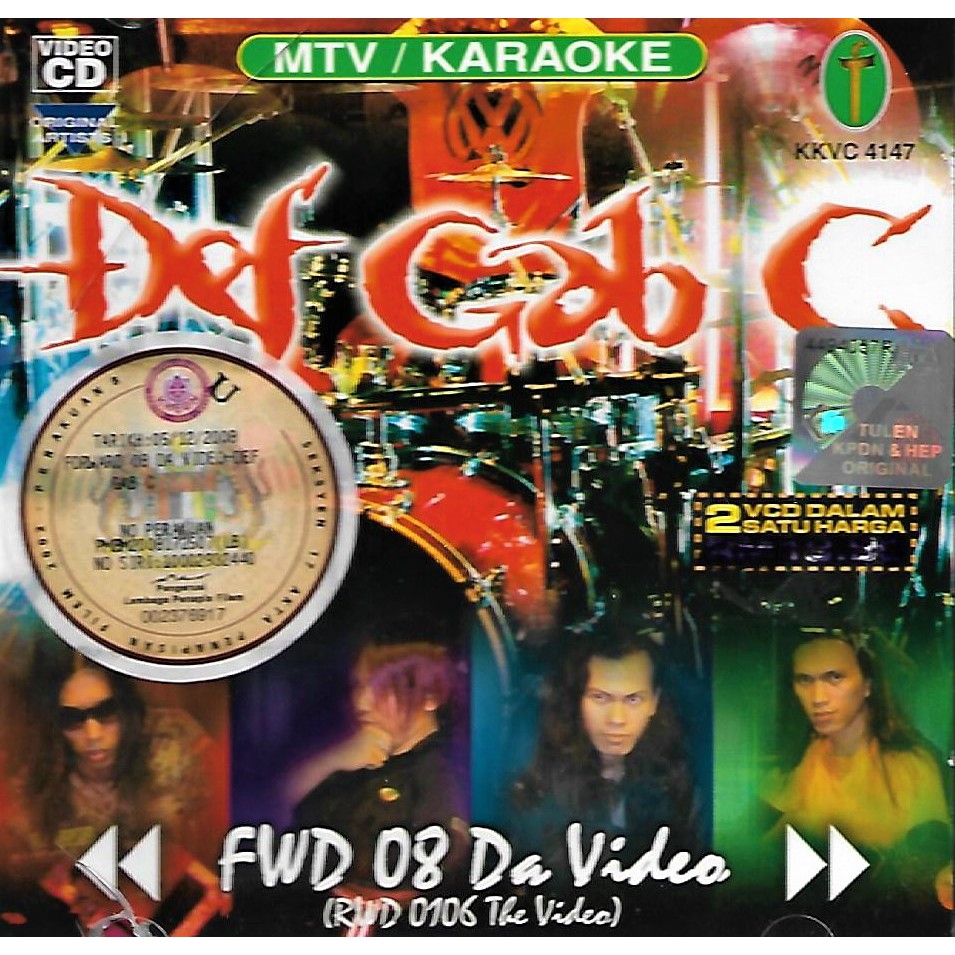 DEF GAB C - FWD 08 Da Video ( MTV KARAOKE 2 VCD ) | Shopee Malaysia