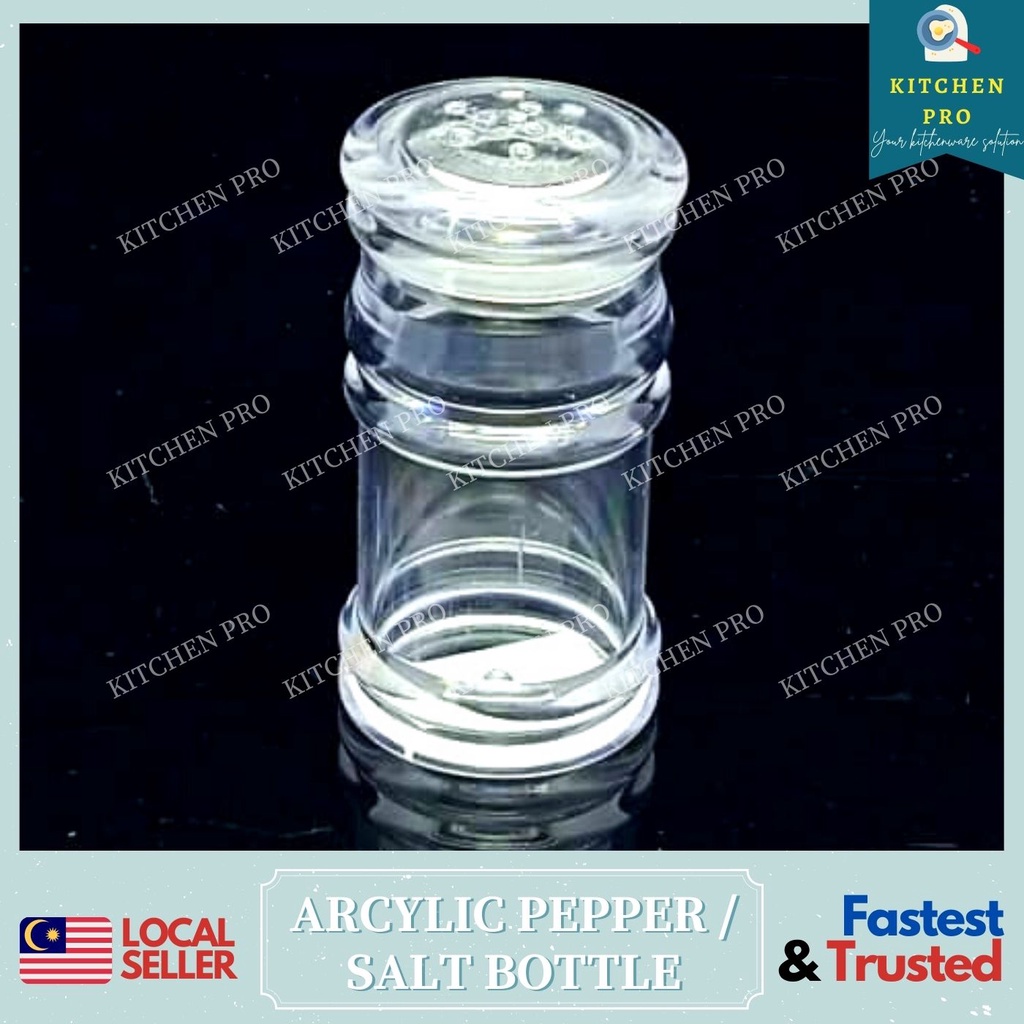 𝐊𝐈𝐓𝐂𝐇𝐄𝐍 𝐏𝐑𝐎 | Acrylic Transparent Condiment Salt Pepper Shaker Bottle ...