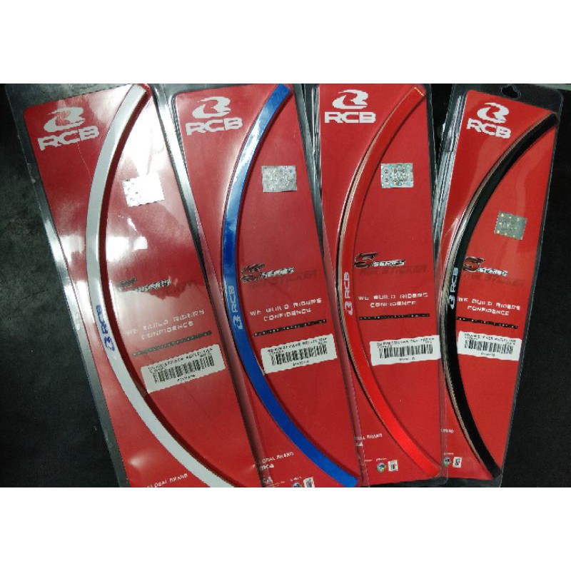 Sport Rim lining Sticker Racing Boy "RCB" (sesuai utk 2 rim 14" - 18 ...