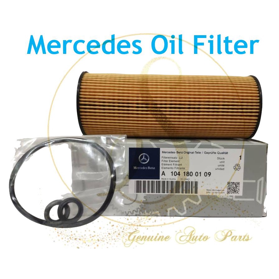 (100% ORIGINAL) OIL FILTER MERCEDES BENZ W202 W203 C200 A 104 180 01 09 ...