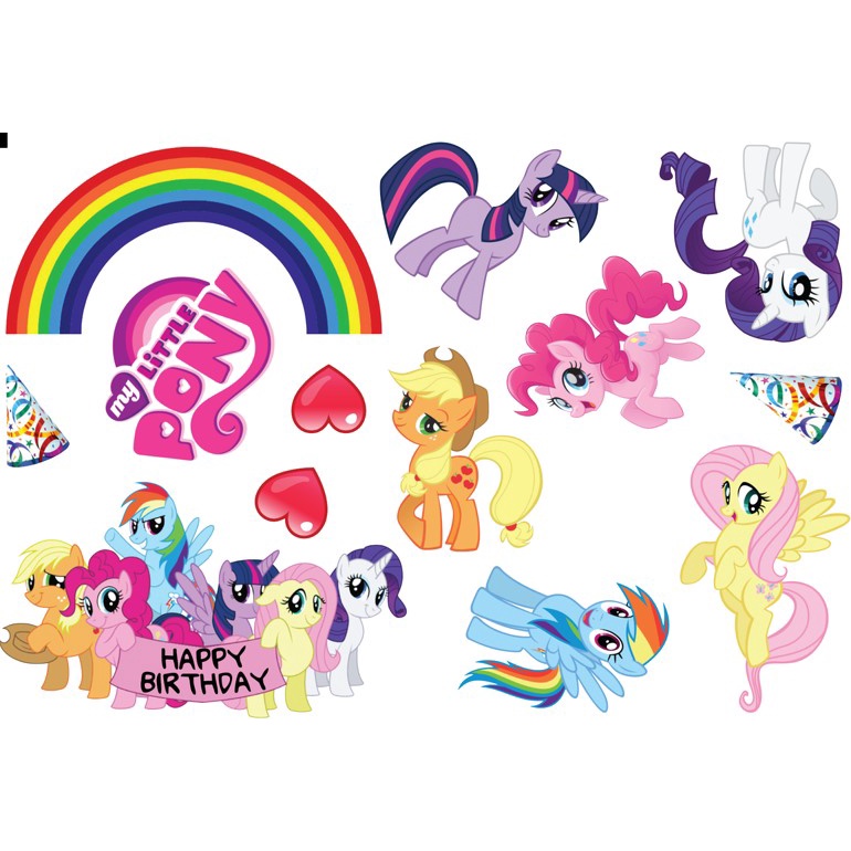 MY LITTLE PONY Cake Topper Cupcake Topper Kek Topper | Shopee Malaysia