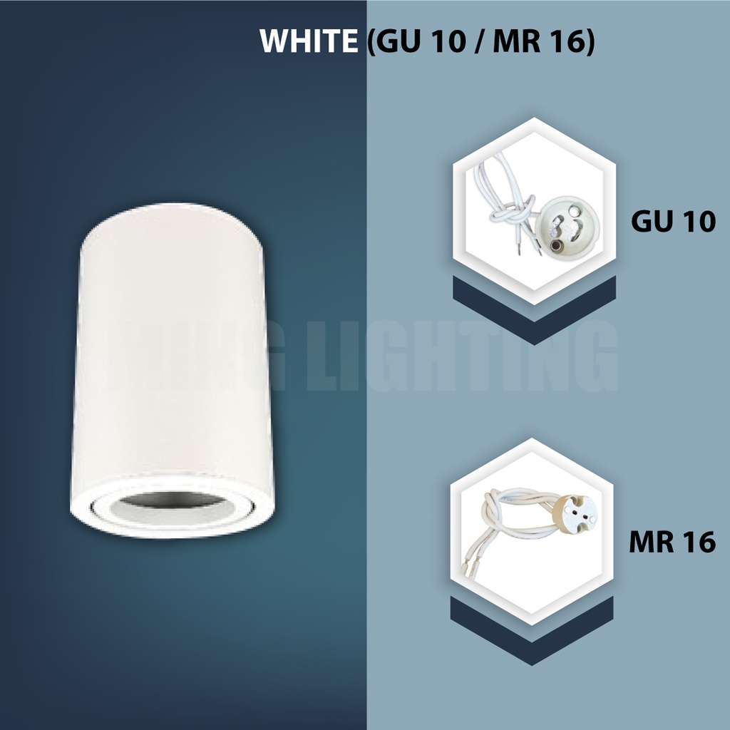 LED MR16 GU10 Eyeball Spotlight Surface Casing Round Ceiling Downlight ...
