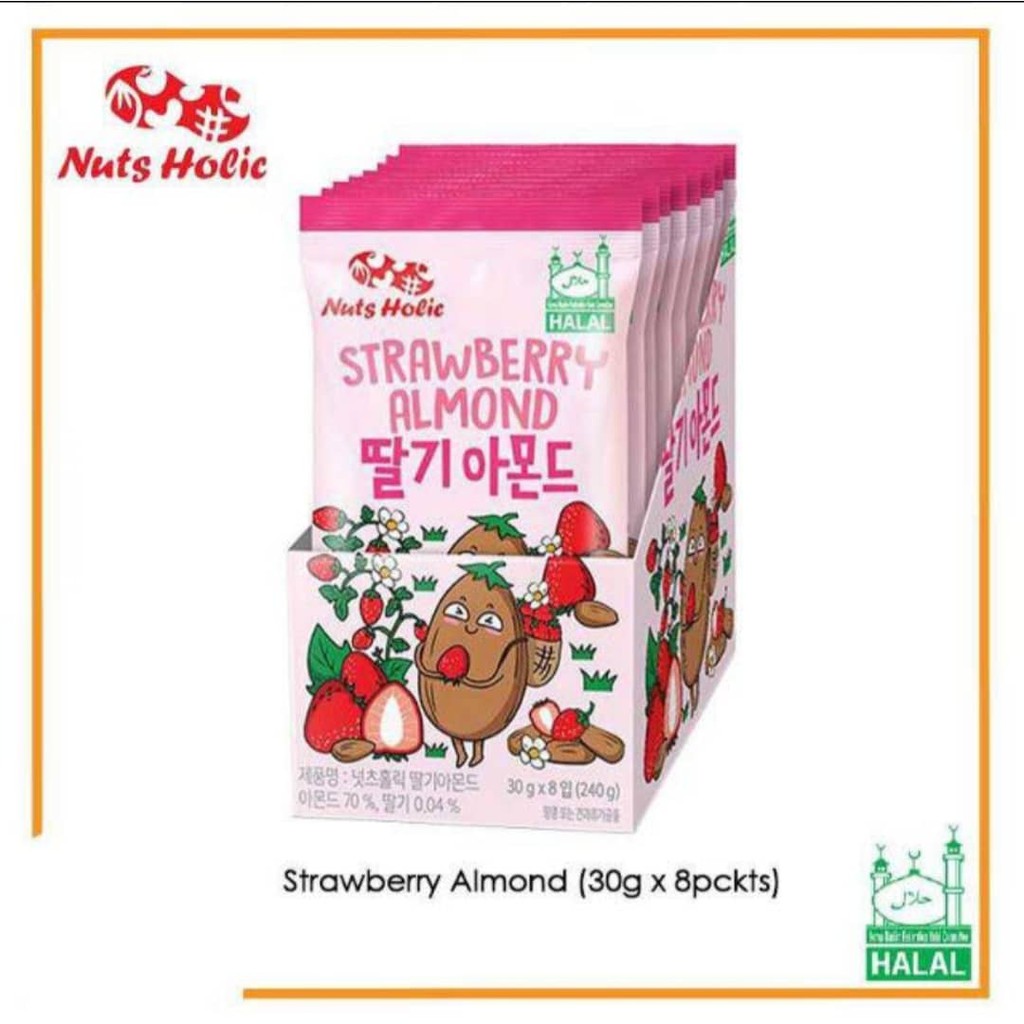 NUTS HOLIC ALMOND (Honey Butter / Hot Spicy Chicken / Strawberry Milk ...