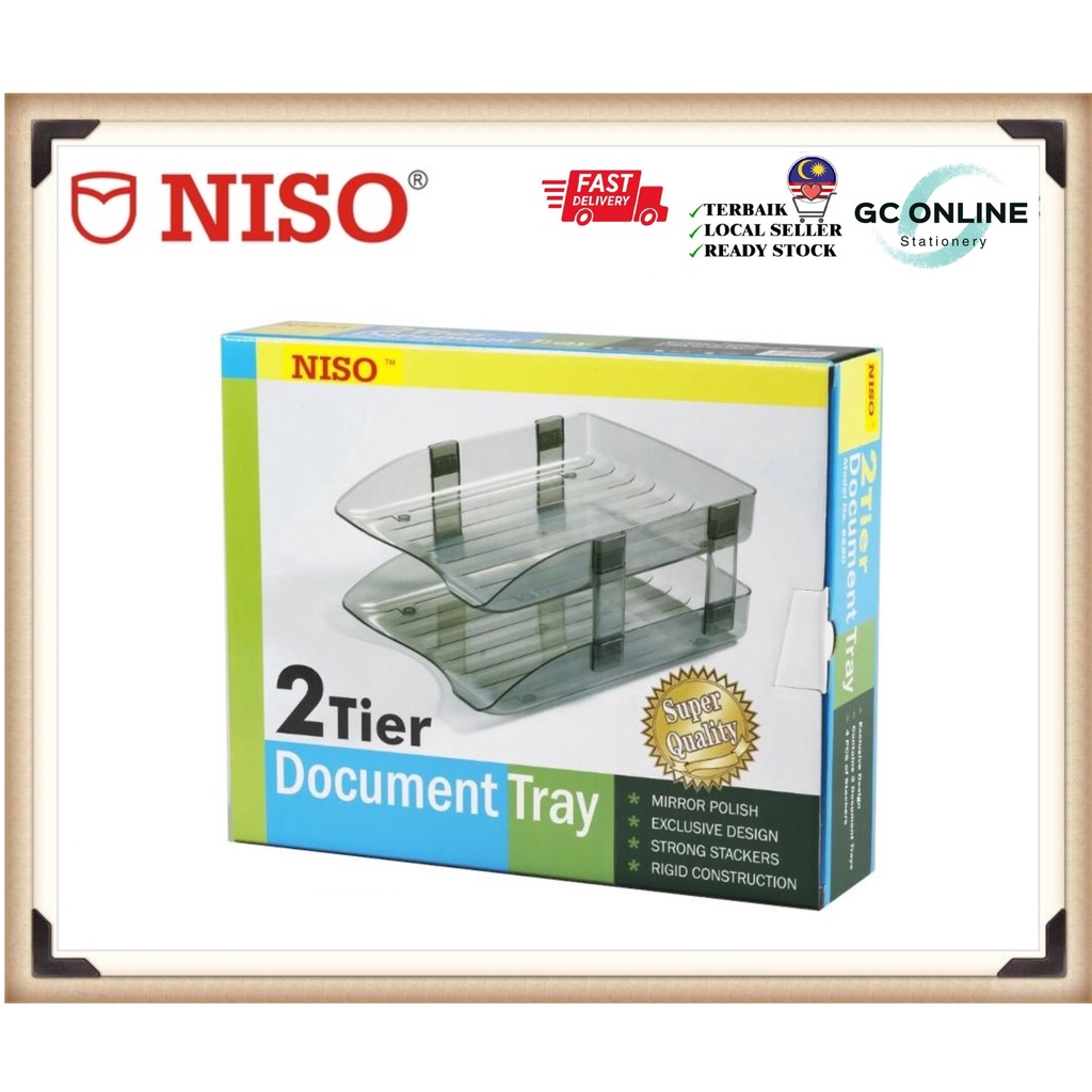 Niso 2 Tier/Layer Document Tray 8220 | Shopee Malaysia