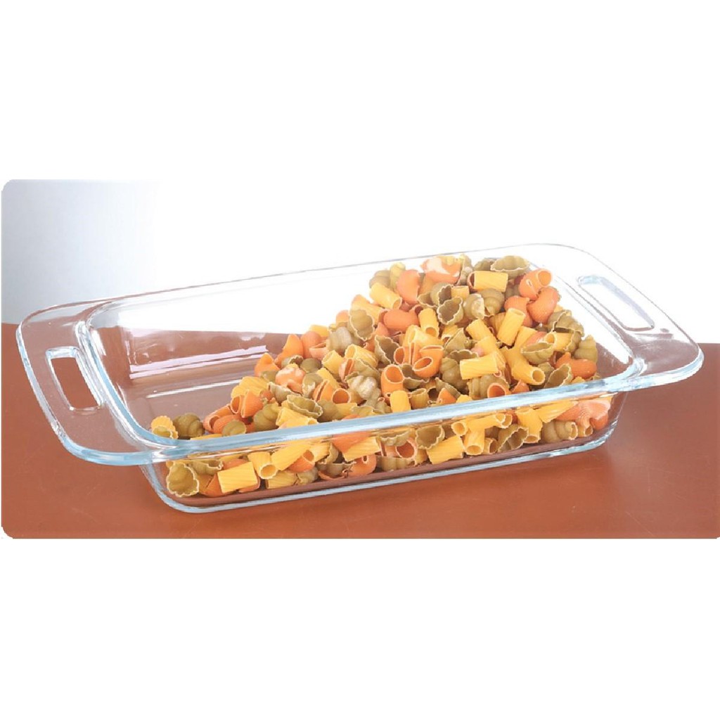Giacomo 2.5L rectangular borosilicate glass roaster / ovenware ...