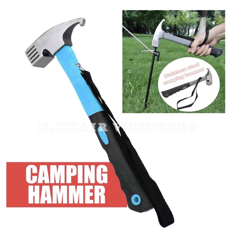 Hammer Camping Accessories Tools Tukul Pancang Khemah Besi | Shopee ...