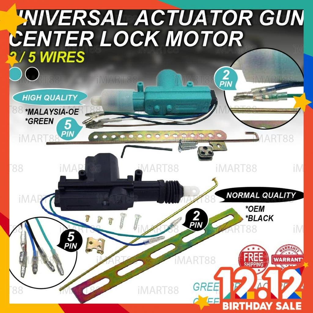 Universal Actuator Gun Power Central Lock Motor 2 or 5 Wires Center ...