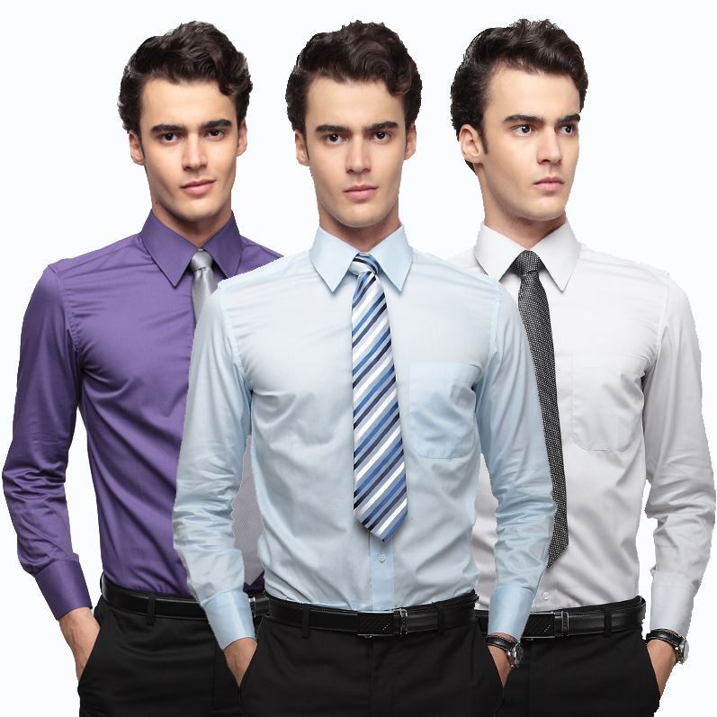 Men's clothing G2 G2000 Long Sleeve Regular Fit Men Business Formal Office Wear Smart Shirt ...