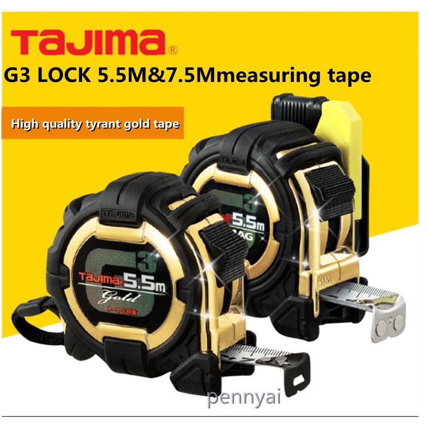 Japan TAJIMA High-Precision Shock-Resistant Tape Measure 5.5M/7.5M ...