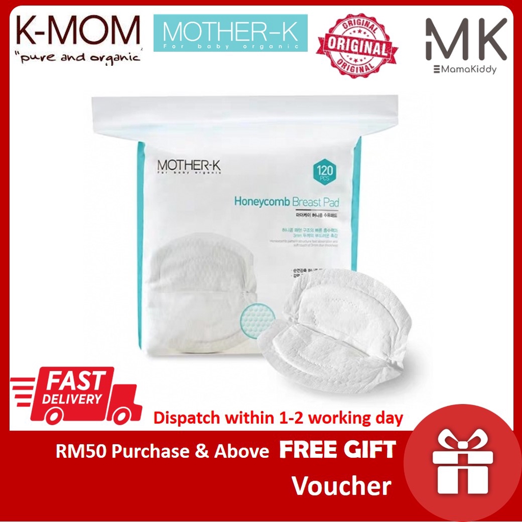 Mother-k Honeycomb Disposable Breast Pad 120pcs | Shopee Malaysia