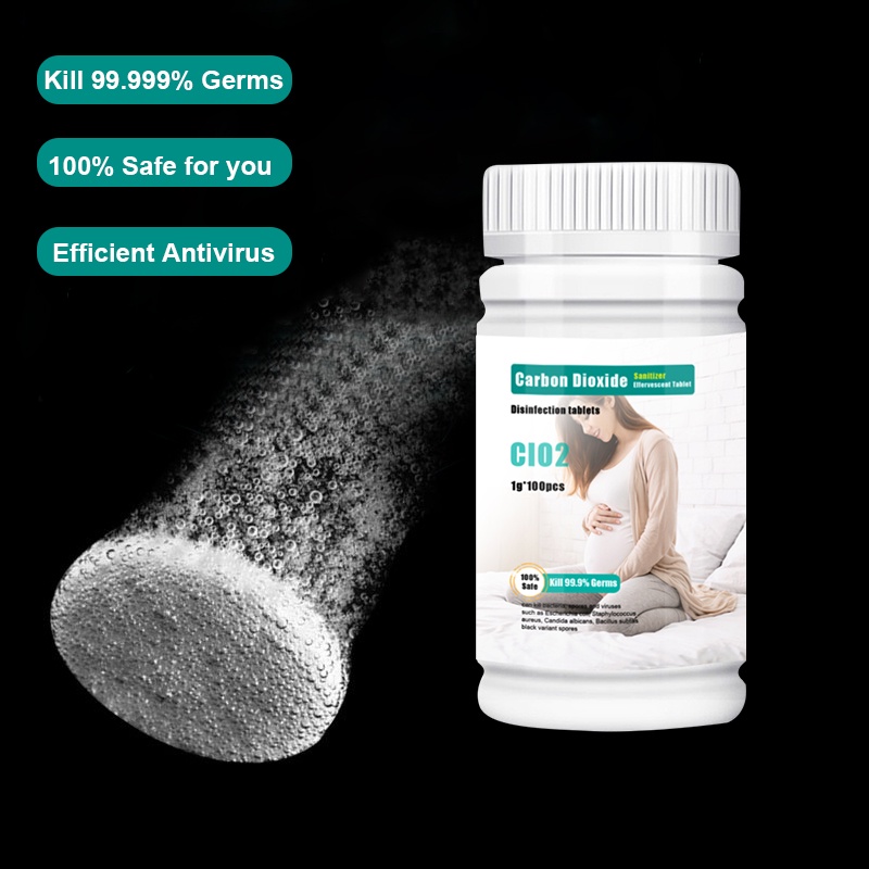spray gun sanitizer chlorine dioxide tablet ClO₂ disinfection tablet ...
