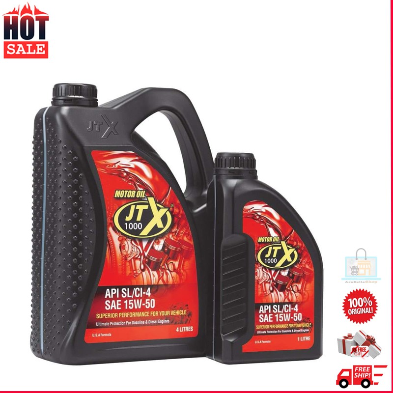 🔥HOT ITEM🔥MINYAK JTX 1000 RED 4L + 1L | Shopee Malaysia
