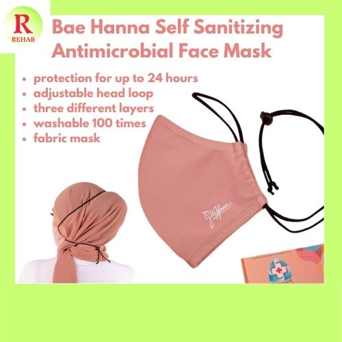 Bae Hanna Self Sanitizing Antimicrobial Face Mask (Hijabi Woman ...