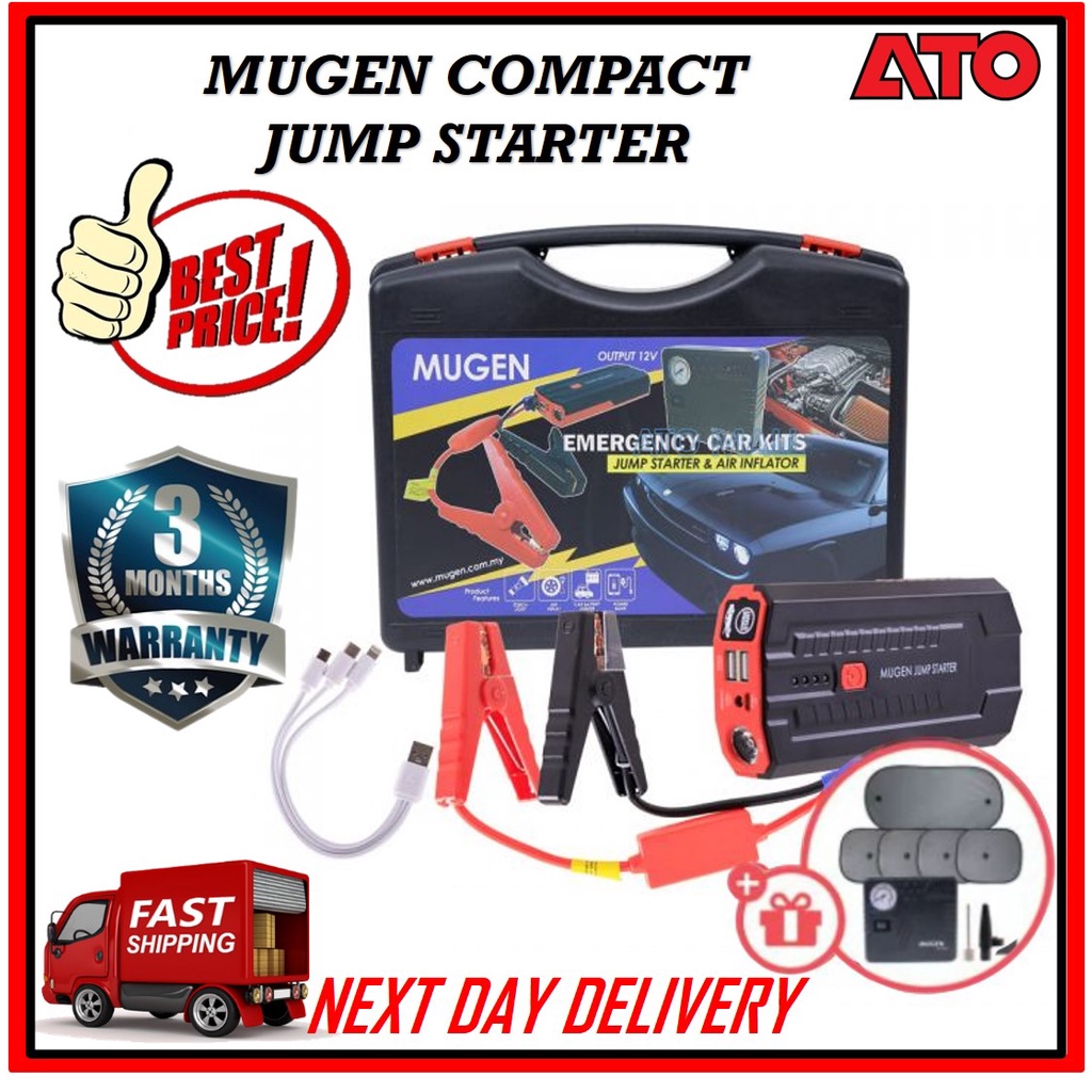 Mugen Car Jump Starter Pro V4 Car Power Bank 26800Mah with Tyre Pump ...