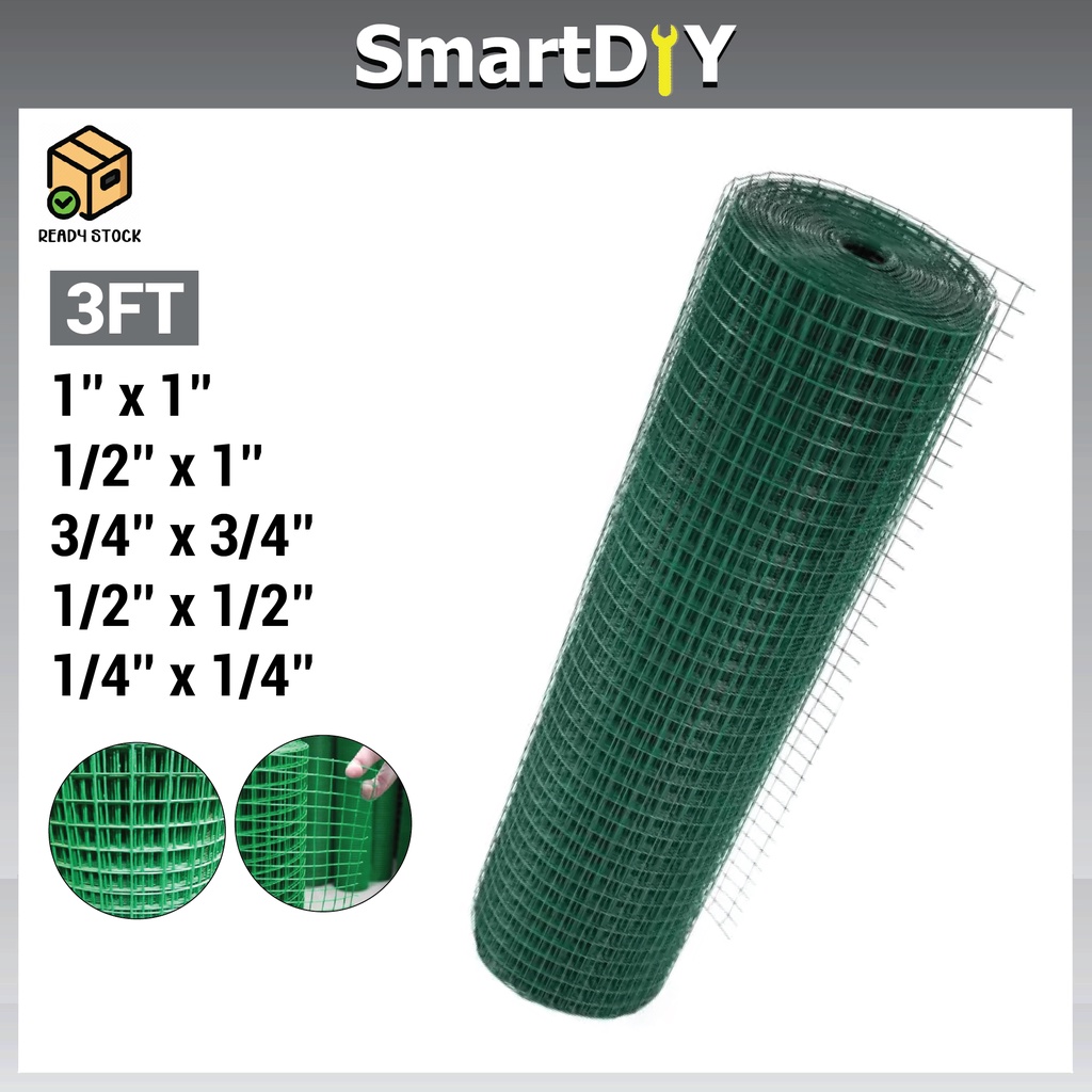 Green PVC Coated Wire Mesh Green Netting Dawai Getah Hijau Green PVC ...