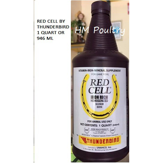 RED CELL (IRON RICH HOMOGENIZED) 1 quart/946ml BY THUNDERBIRD | Shopee ...