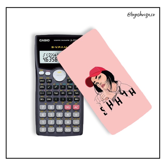 CUSTOM MADE STICKER CALCULATOR, FX-570MS - CASIO, ES-570MS - OLYMPIA, F ...