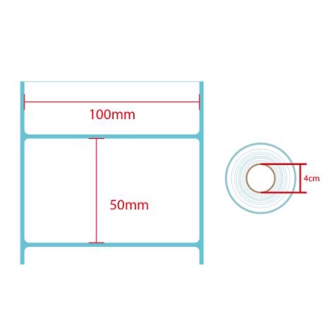Blank barcode sticker 100mm x 50mm (500 pcs) | Shopee Malaysia