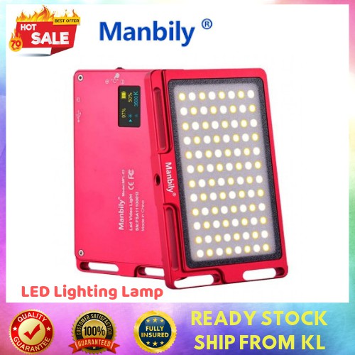 Manbily Mini LED Video Camera Light Dimmable 96 LED Lighting Lamp (MFL ...