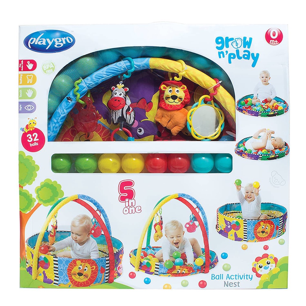 Playgro Ball Activity Nest Grow n' Play (0m+) | Shopee Malaysia
