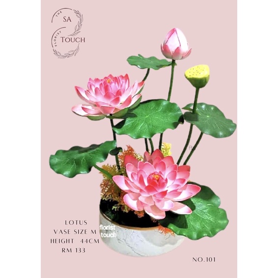 BUNGA TERATAI LOTUS SIAP GUBAH 🌸 | Shopee Malaysia