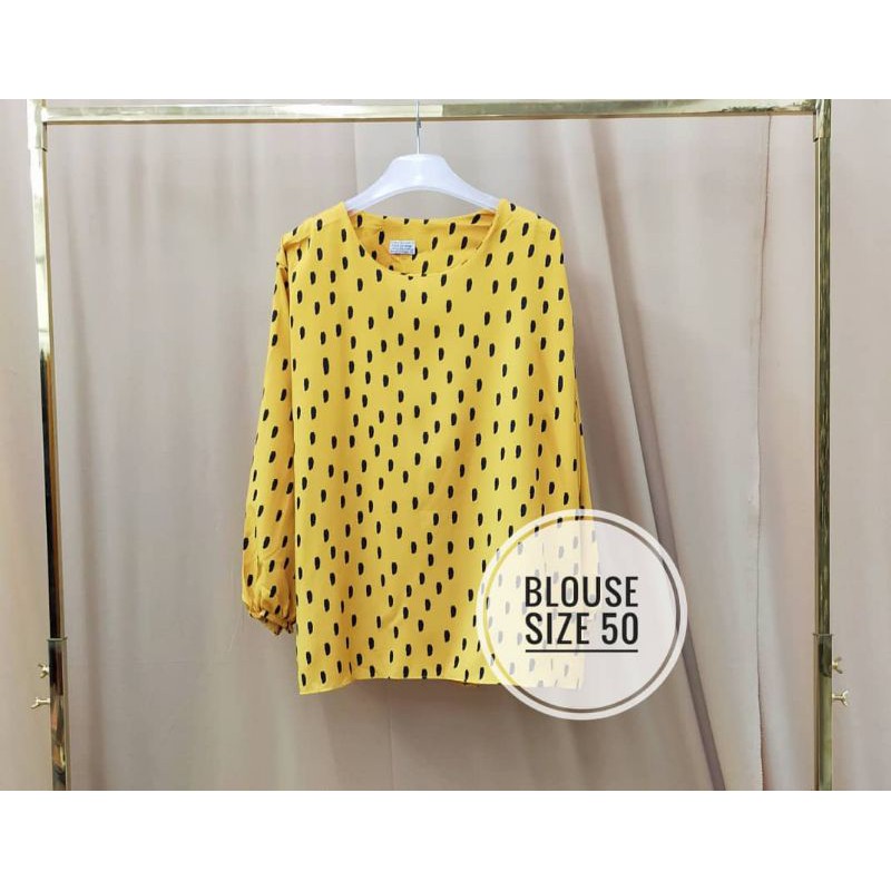 Blouse Polkadot Blaus Cantik Moden Blaus | Shopee Malaysia