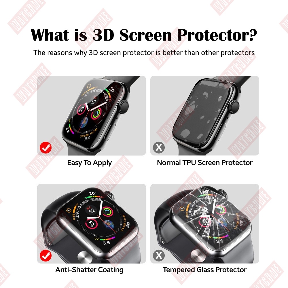 Amazfit GTS Series Screen Protector, 3D Full Cover PMMA Film & TPU Soft ...