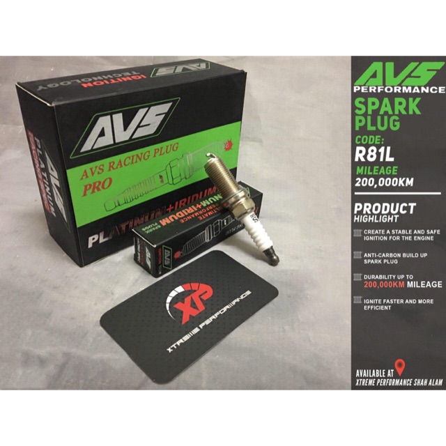 SPARK PLUG AVS PERFORMANCE R81L EVO 9 FORTUNER FAIRLADY SUBARU X-TRAIL ...