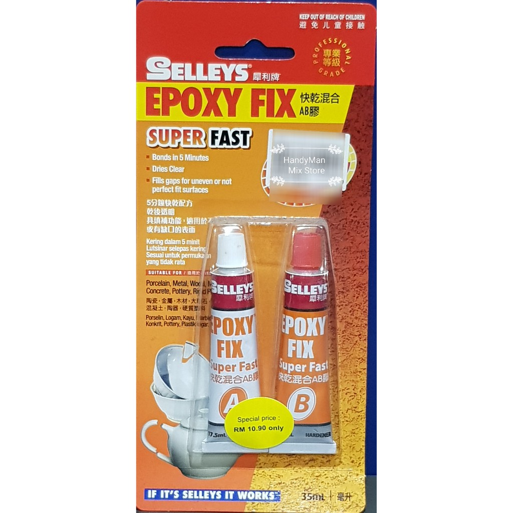 Selleys Epoxy Fix Super Fast | Shopee Malaysia