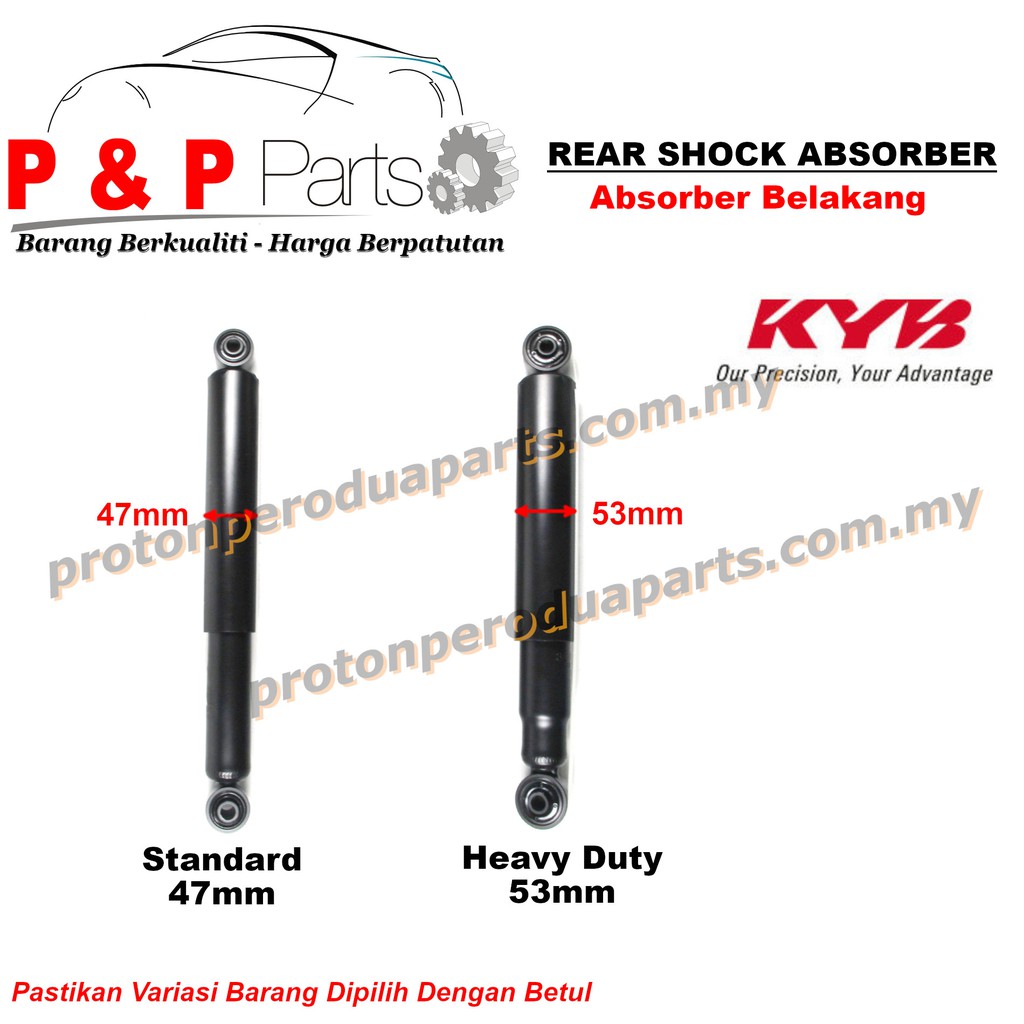 Rear Absorber Shock Belakang - Perodua Myvi 1.0 1.3 1.5 - Kayaba Gas ...