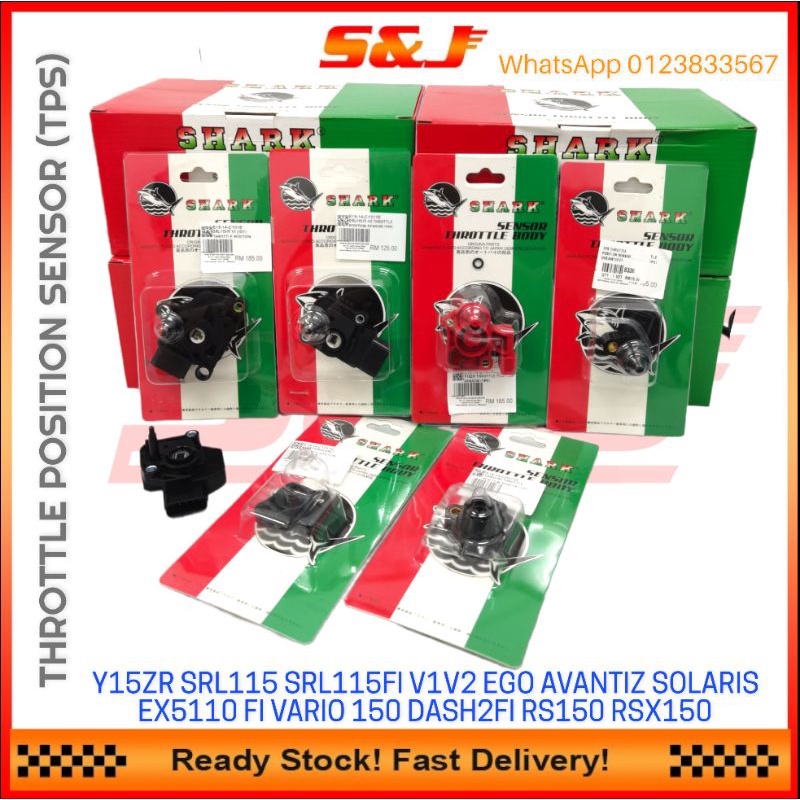 SHARK TPS SENSOR THROTTLE POSITION SENSOR SWITCH Y15ZR SRL115FI RS150 ...
