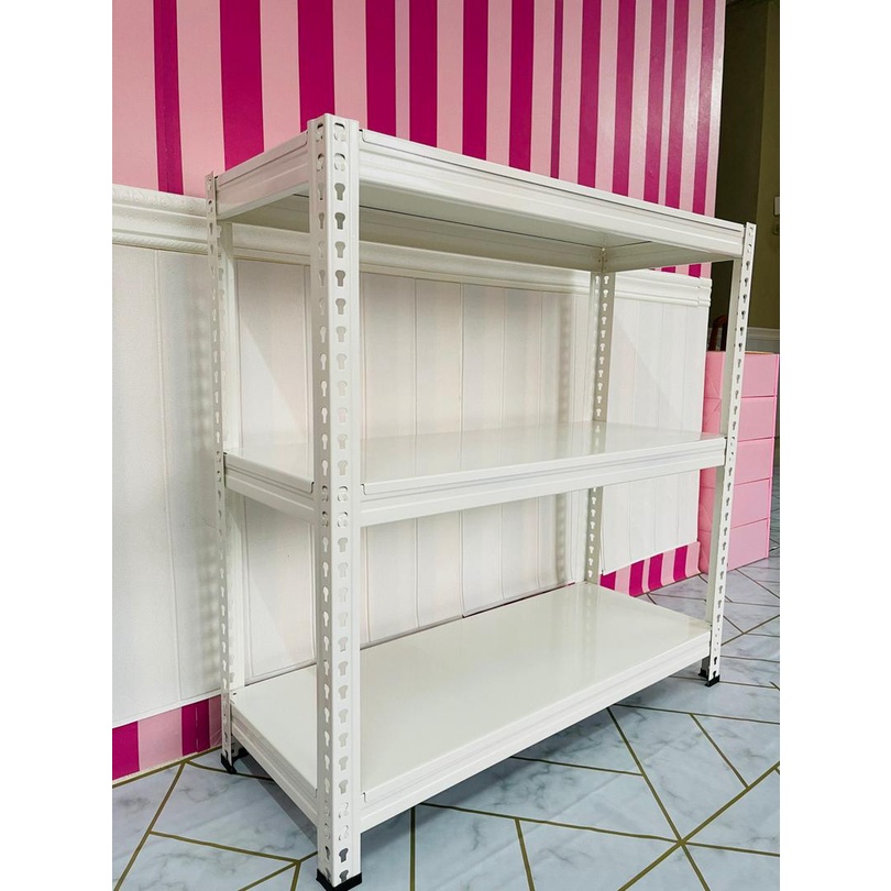 DIY Boltless Rack 3 Levels 3ft Height Steel Rack (Rak Besi) | Shopee ...